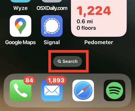 How To Remove The Search Button From Home Screen On Iphone