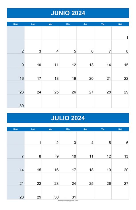 Calendario Enero A Junio 2025 Para Imprimir Gratis Con Festivos