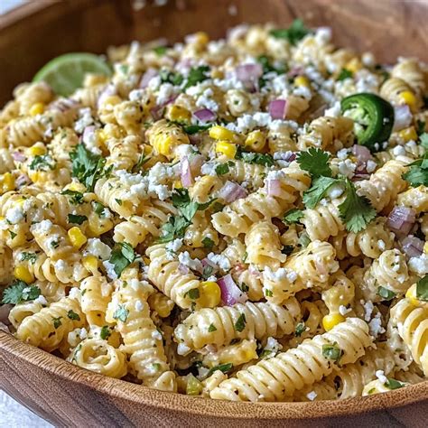 Elote Pasta Salad Recipe Mexican Street Corn