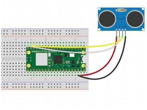 How To Connect Hc Sr04 Ultrasonic With Raspberry Pi Pico