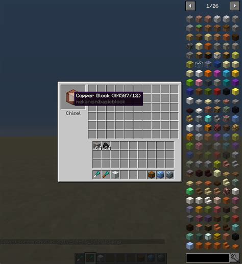 Can T Chisel Some Blocks Like Copper Issue Chisel Team Chisel GitHub