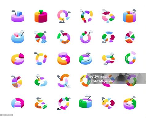 Graphs Diagrams Chart Infographic Elements Flat Icons Set High Res Vector Graphic Getty Images