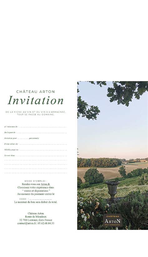 Carte Cadeau Arton Haut Armagnac And Vins De Gascogne