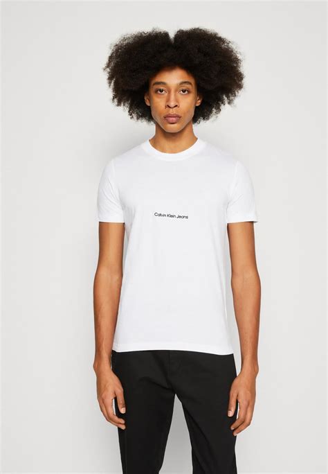 Calvin Klein Jeans Institutional Tee T Shirt Basic Bright White Wit