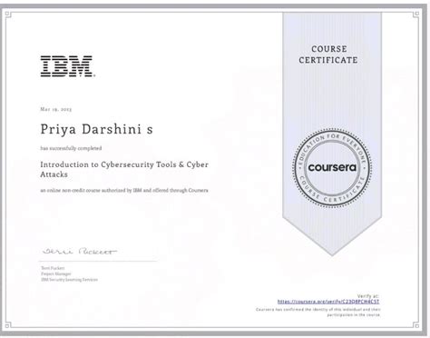 Priya Dharshini On Linkedin Courseracertification
