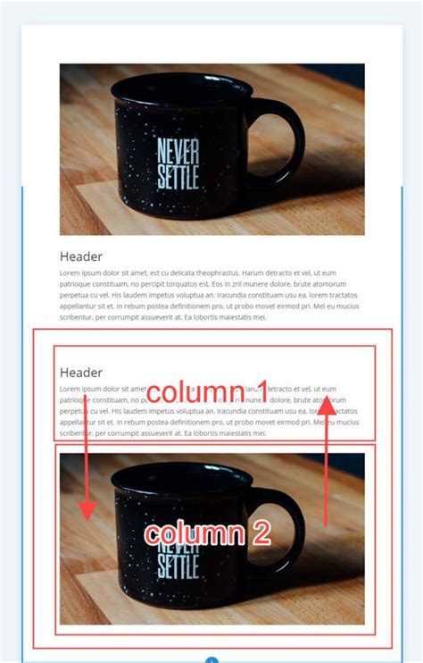 How To Adjust Divis Column Stacking Order On Mobile Devices