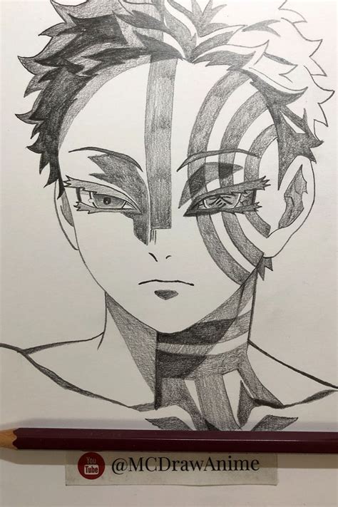 Akaza And Hakuji How To Draw Demon Slayer Face With Pencil Easy How To