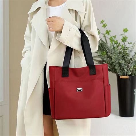 Aodebiao Extra Large Tote Bag For Women Waterproof Nylon With Zipper