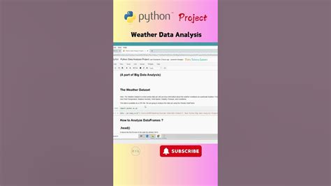 Python Project 1 Part 4 Importing Weather Dataset