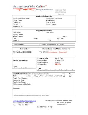 Fillable Online Visa Application Form B Eritrean Embassy Fax Email Print PdfFiller