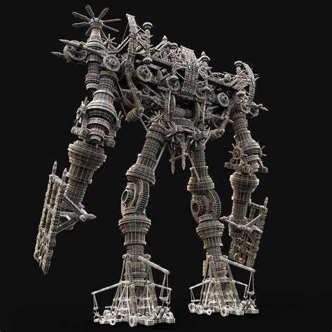 Mech Giant Robot Medieval War Machine Collection 3d Model By Enterables