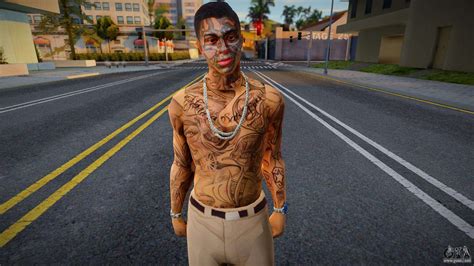 Tattoo Man [face And Body] For Gta San Andreas