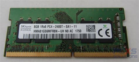 Hynix Hma81gs6mfr8n-uh 8gb Ddr4 Pc4-2400t SODIMM Memory HMA81GS6MFR8N-UH