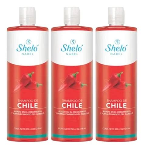 3 Pack Shampoo De Chile Shelo Nabel Meses Sin Interés