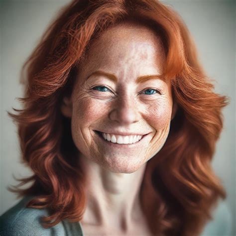 Timeless Elegance Portrait Of A Stunning Redhead