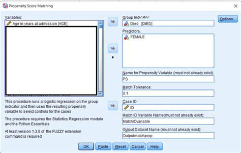 Propensity Score Matching Am I Doing It Right R Spss