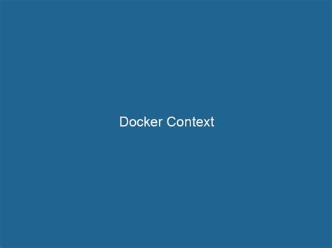 Docker Context Dockerpros