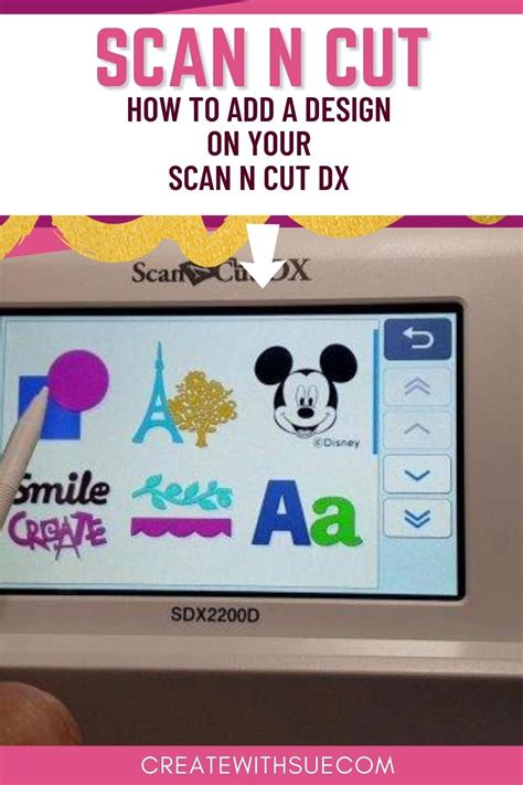 How To Add A Design Scan N Cut Dx Artofit