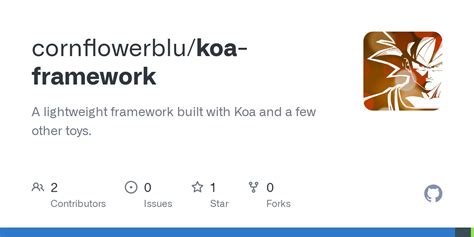 Github Cornflowerblukoa Framework A Lightweight Framework Built