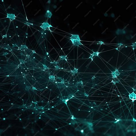 Premium Ai Image Abstract Digital Network Connection
