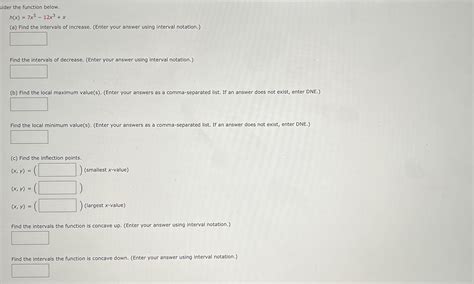 Solved Sider The Function Below H X 7x5 12x3 X A ﻿find The