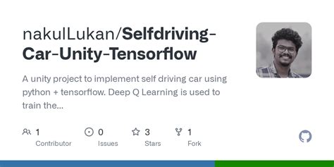 GitHub NakulLukan Selfdriving Car Unity Tensorflow A Unity Project To Implement Self Driving