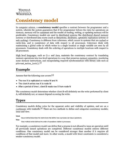 Consistency Model Pdf