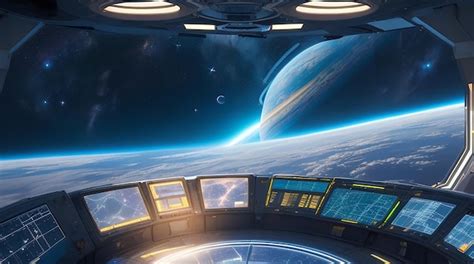 Premium Ai Image Celestial Observation Deck
