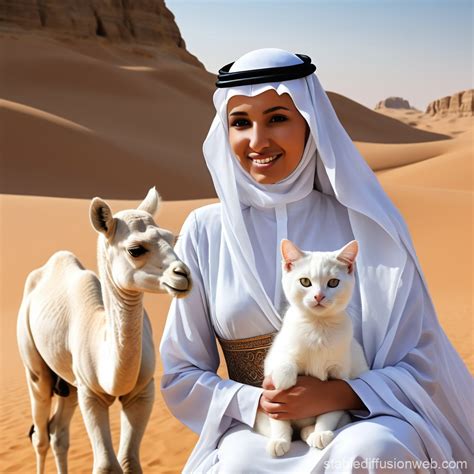 Arab Princess With Camel And Castle Stable Diffusion Online