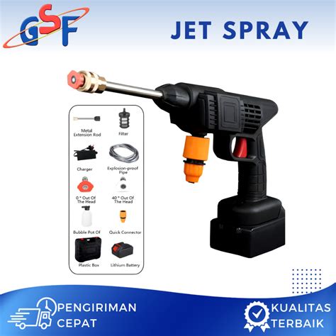 Jual Jet Spray Semprotan Air Serbaguna Portable Car Wash Jet Cleaner V Cuci Mobil Isi Ulang
