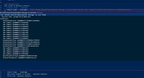 Not Able To Select Element Within Nested Frame Robot Framework