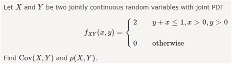 Solved Consider Two Random Variables X And Y With Joint Pmf