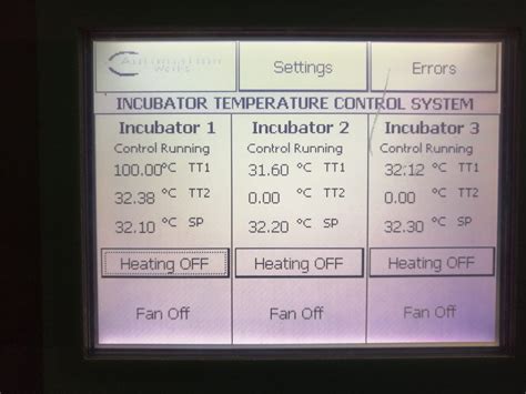 Incubator Temperature Control System Automation Works