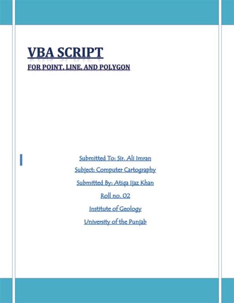 Vba Script Pdf