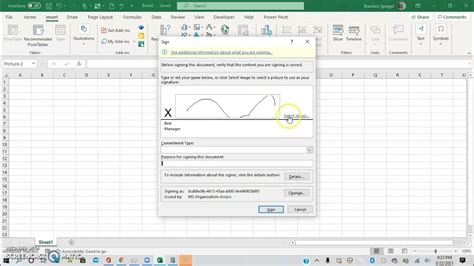 How To Add A Signature Line In Microsoft Excel How To Add An Official
