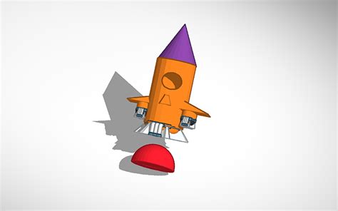 3d Design Rocket Ship Tinkercad