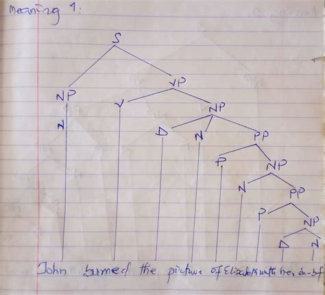 Solved Draw Two Tree Diagrams Representing The Two Meanings Of The Course Hero