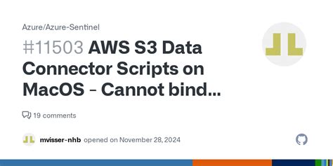 aws s3 data connector scripts on macos cannot bind argument to