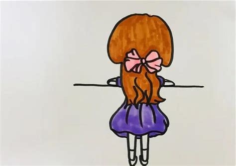 人的背影怎么画简笔画带涂色简单（10张） 简笔画图片大全