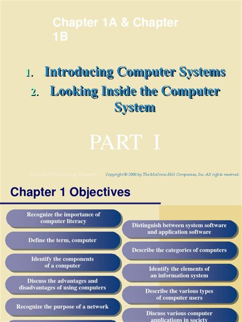 Chapter 1a And Chapter 1b Introducing Computer Systems Looking Inside The Computer System Pdf