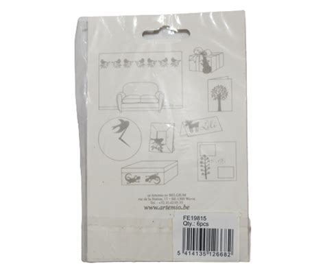 Коледен комплект фигурки от филц шейни и елени бял 24 части Vivre