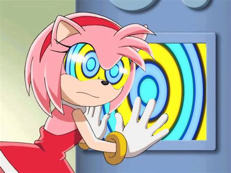 Amy Rose And The Hypno Screen By A113rtist On Deviantart