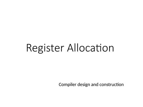 rgapresent pptx presentation of compiler design and construction ppt