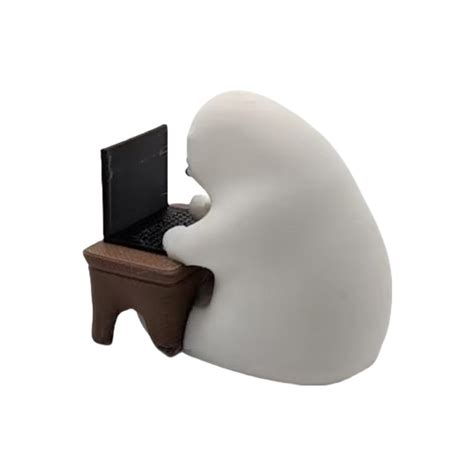 Sha Handcrafts Mini Coder Bear Statue Bear With Laptop Computer Figurine Desk Decors Shopee