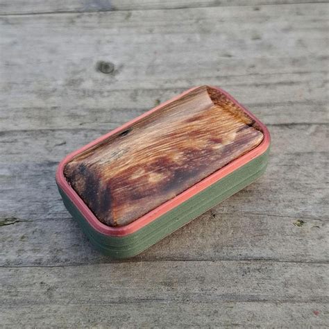 Fidget Slider With Spalted Alder Wood Inlays Crunchy Retro Sling