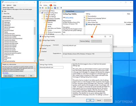 HideSettingsPages Download Softpedia