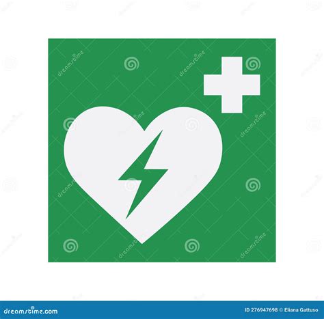Heart Defibrillator Icon Outline Style Cartoon Vector Cartoondealer