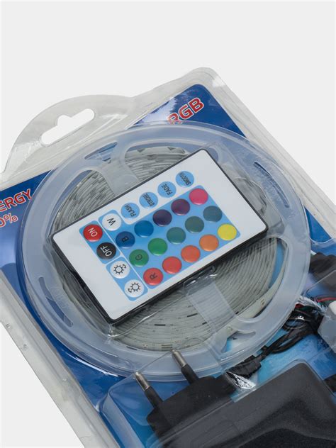 Светодиодная лента с пультом гирлянда Rgb 16 цветов 5 м купить по низким ценам в интернет