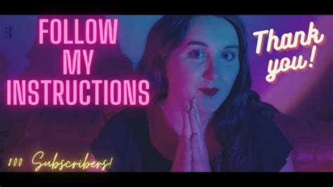 Asmr Follow My Instructions Eyes Open And Closed 💕 800 Subscriber