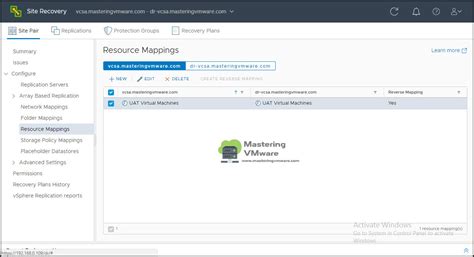 Configure Resource Mappings In Srm Mastering Vmware